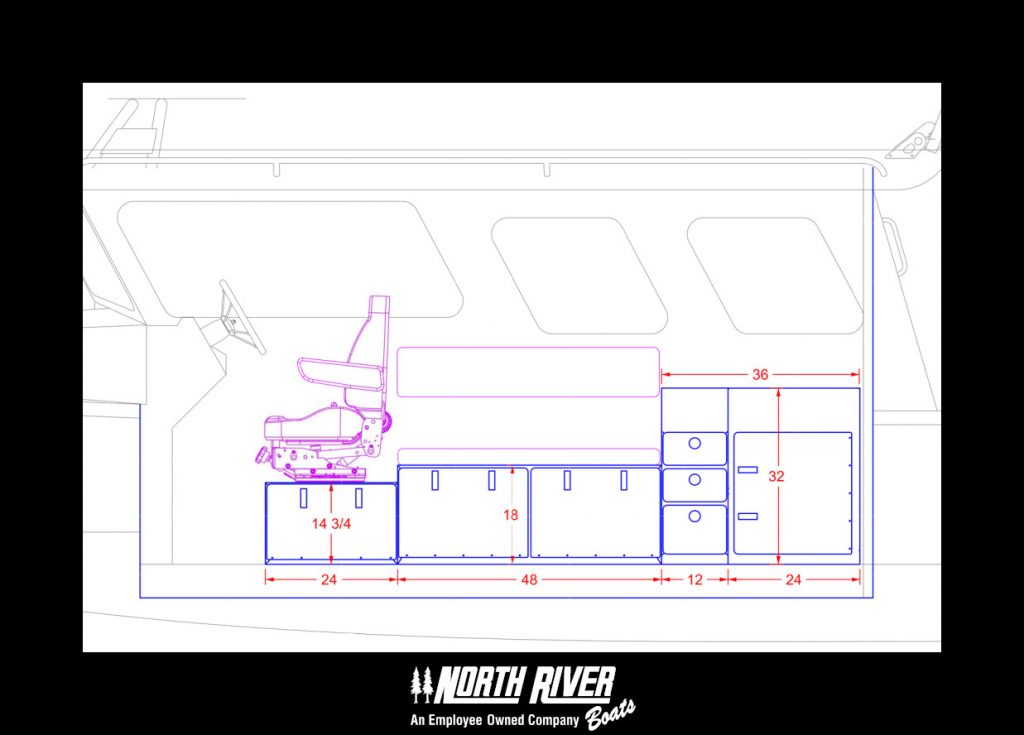 30′-32′ – 11′ Cabin Endurance - North River Boats