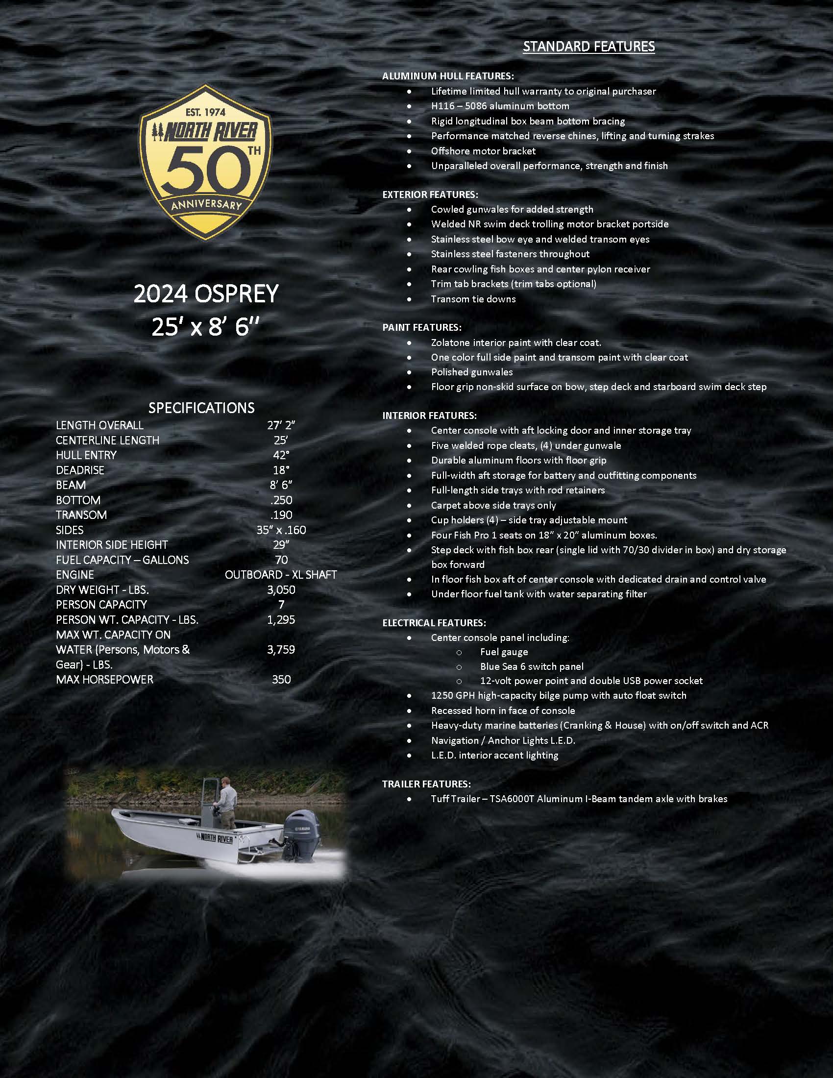 OSPREY OUTBOARD | North River Boats