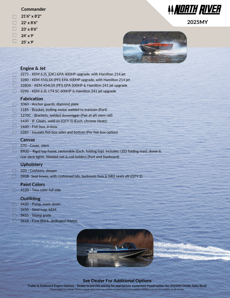 COMMANDER - North River Boats